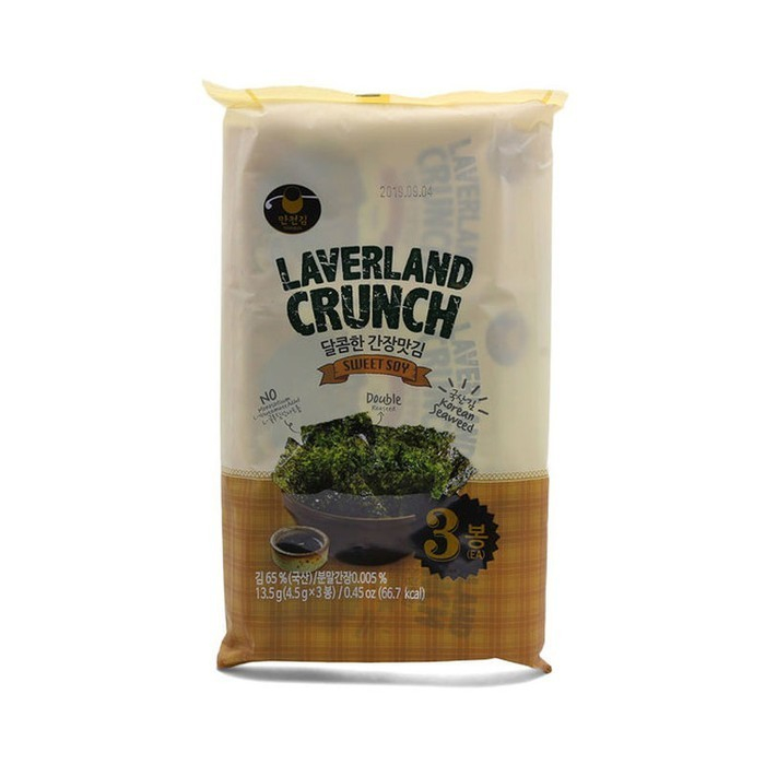 【HALAL Minion Limited Seaweed】 KOREA Manjun Laverland Crunch Seaweed 4 ...
