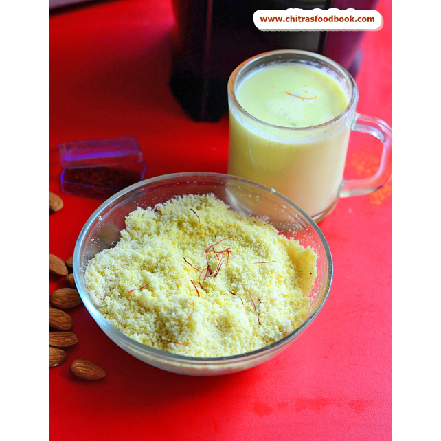campuran serbuk kacang badam kasar pistachio pista almond powder drink ...