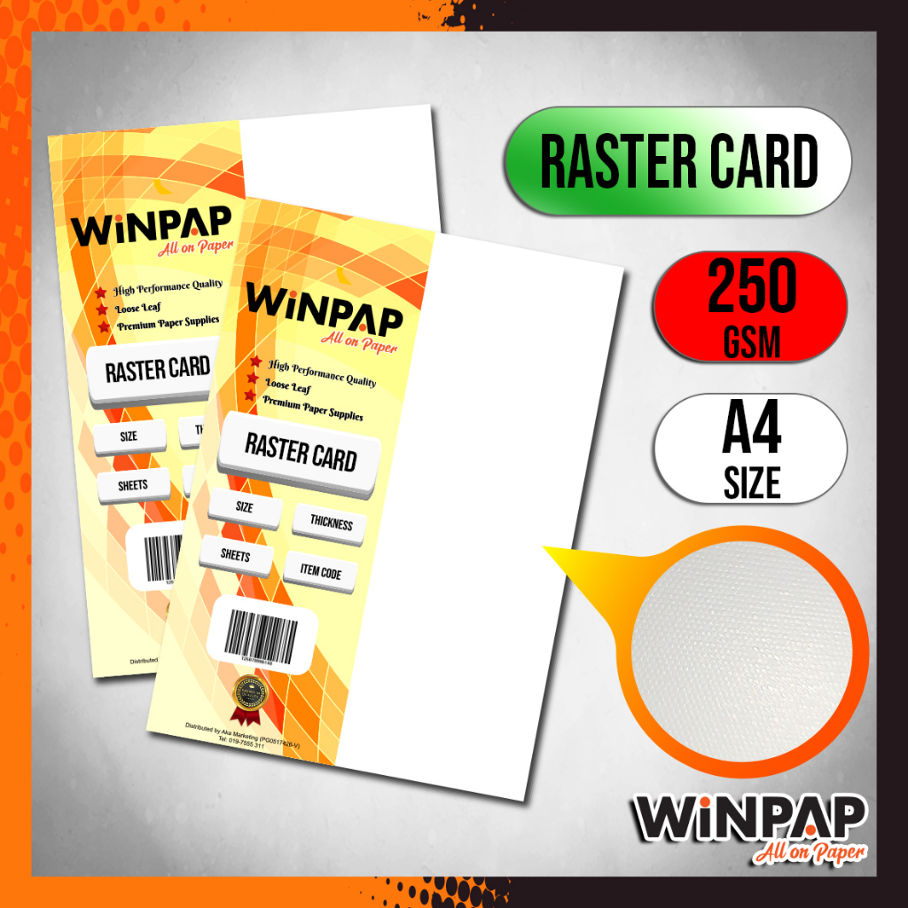 WPP703 Raster Card (A4, 250gsm) Premium Card, Book Cover, Texture Card ...