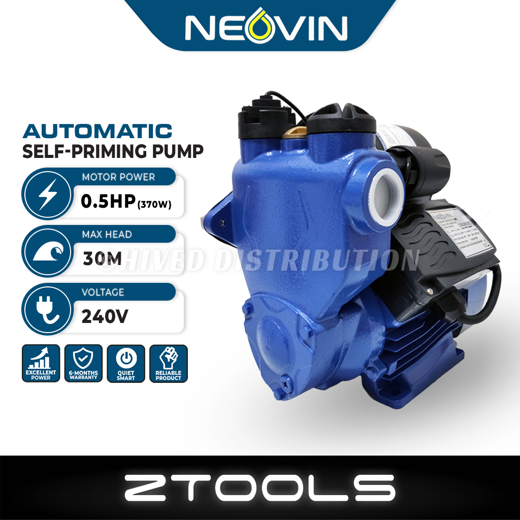 Neovin 0.5HP Automatic Self-Priming Pump SPC-Smart50 | Home Water ...