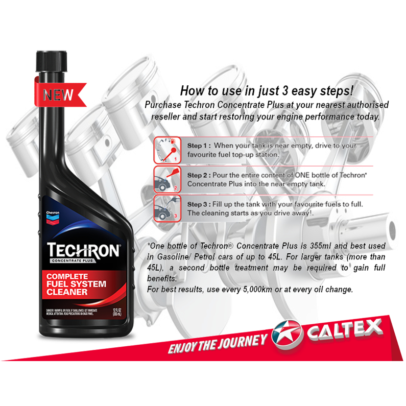 (Free Gift) CALTEX Techron Concentrate Plus Fuel System Cleaner (355ml ...
