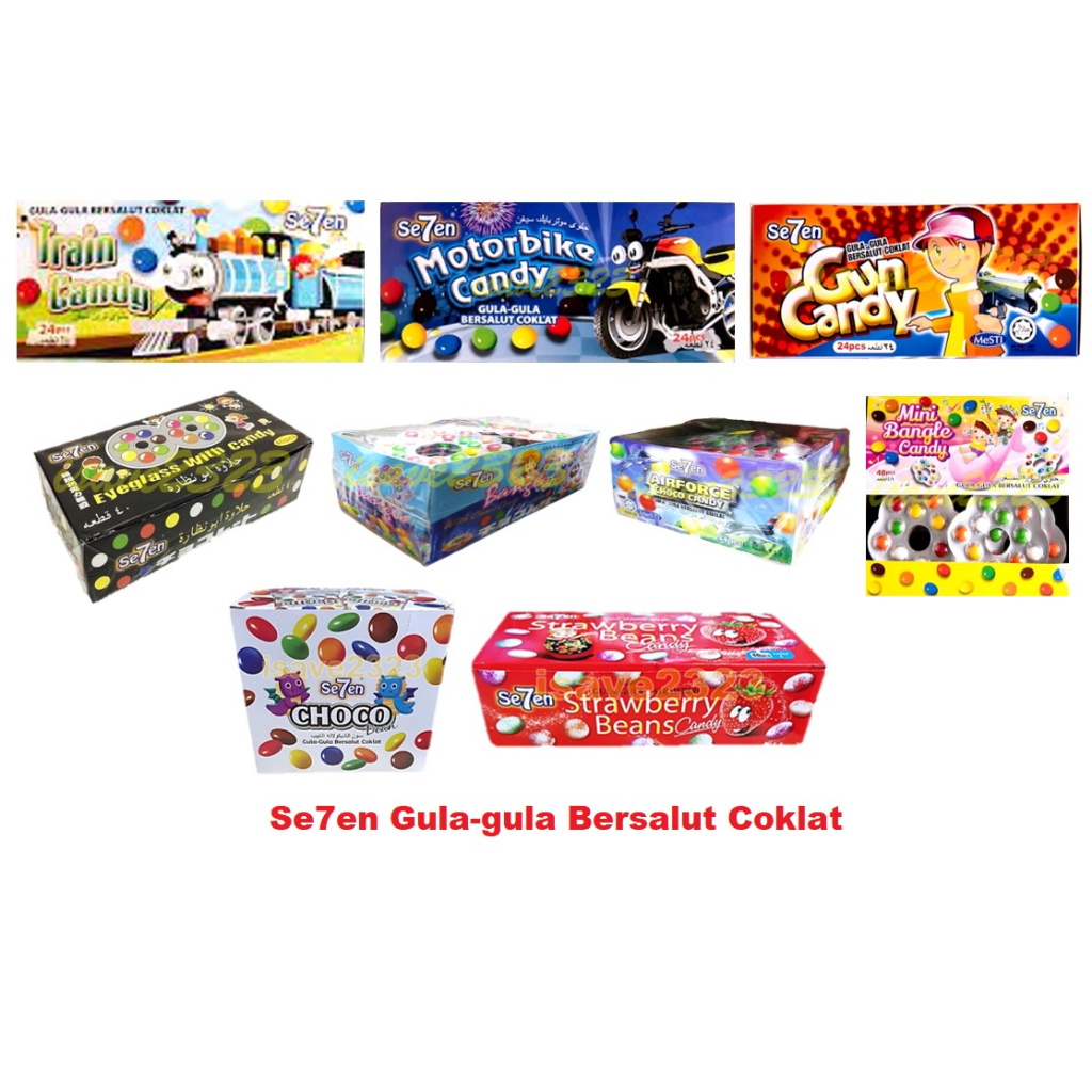 [HALAL] Se7en Gula-gula Bersalut Coklat (24pcs - 48pcs) | Shopee Malaysia