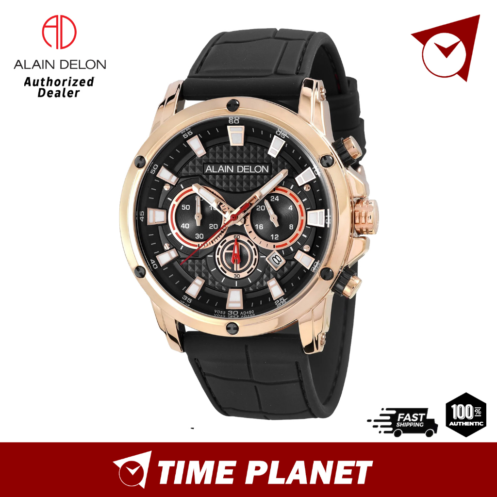 Alain Delon Chronograph Men Watch AD450-1532C | Shopee Malaysia