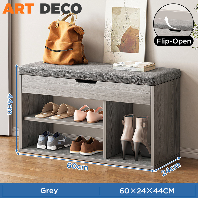 Shoe Storage Bench Shoe Rack Shoe Cabinet Storage Stool Rak Kasut Shoe ...