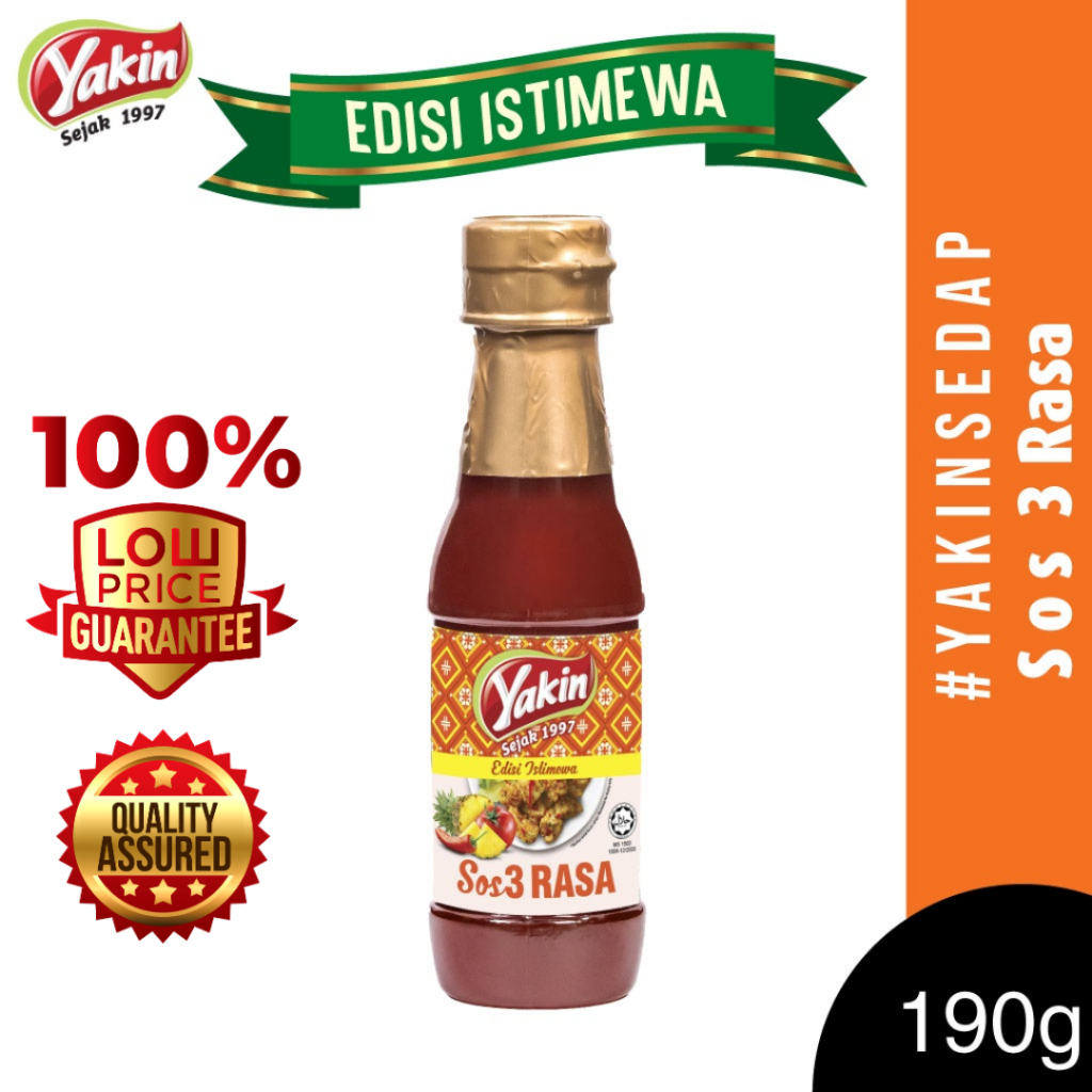 YAKIN SEDAP Sos 3 Rasa (190g) | Shopee Malaysia