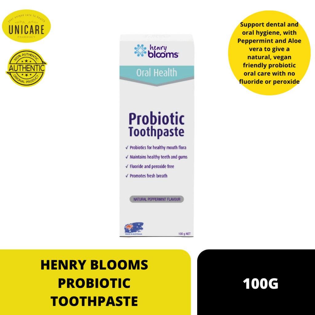 HENRY BLOOMS PROBIOTIC TOOTHPASTE 100G | Shopee Malaysia