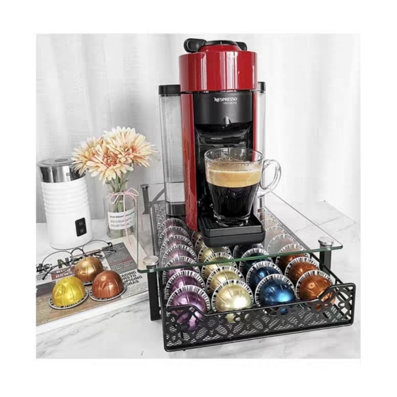 Vertuoline Capsules Drawer Glass Storage Rack Coffee Capsule Storage ...