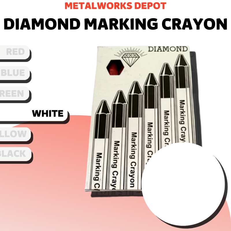 DIAMOND Marking Crayon (RED, BLUE, WHITE, GREEN, YELLOW, BLACK) Warna ...