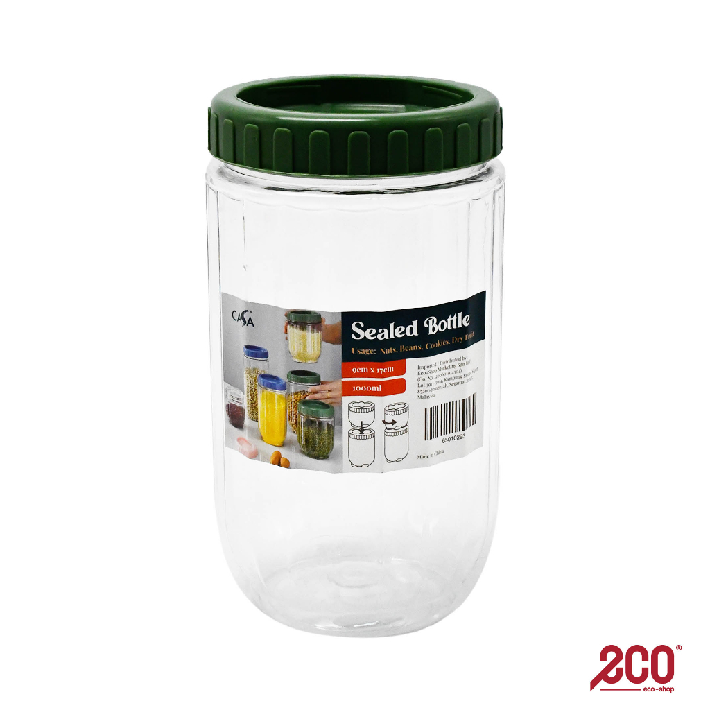 Casa Sealed Food Storage Container (1000ml x 9cm x 17cm) - AC-L015-T05 ...