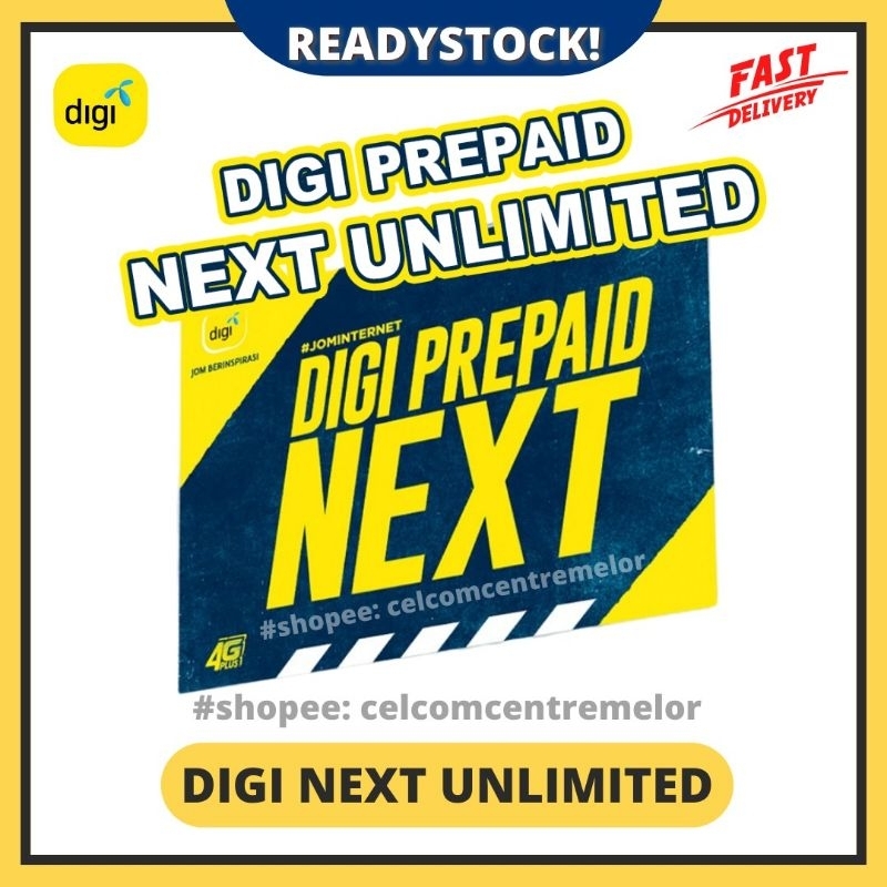 DIGI NEXT PREPAID UNLIMITED DATA | Shopee Malaysia