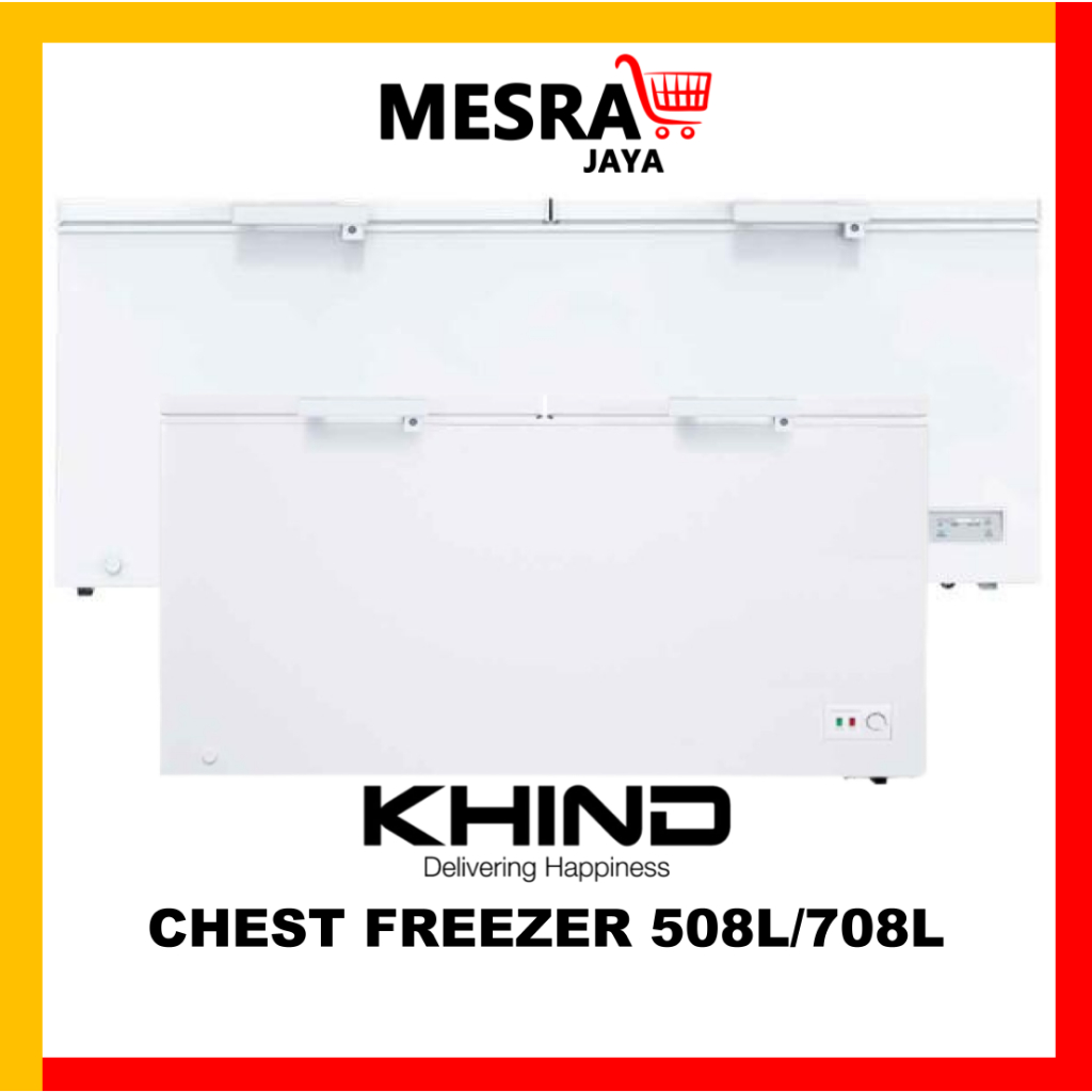 KHIND CHEST FREEZER FZ508 508L / FZ708 708L PETI DINGIN BEKU | Shopee ...