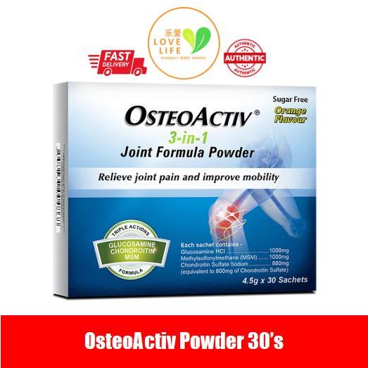 EXP2026 Osteoactiv 3In1 Powder 30's osteo active osteoactive | Shopee ...