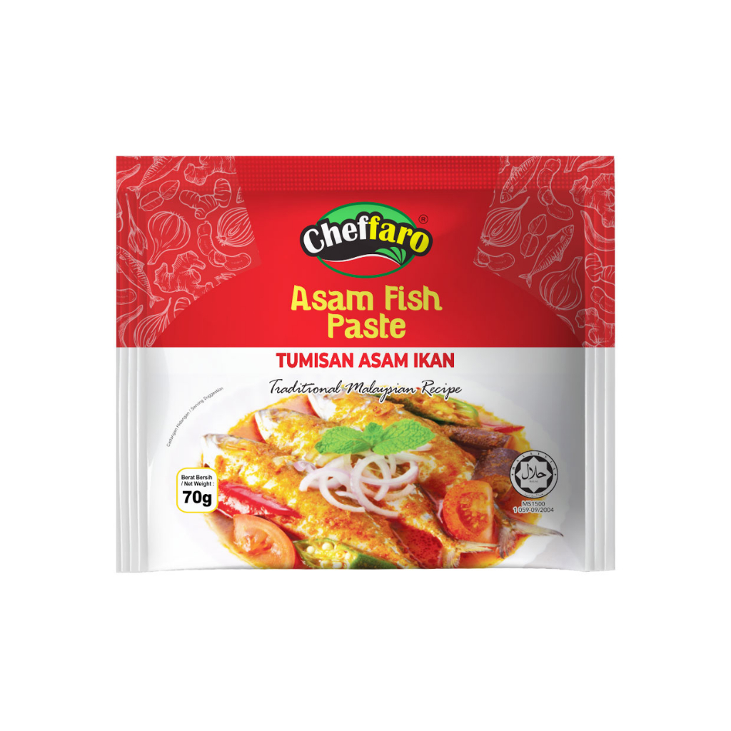 Cheffaro Mini Pack Cooking Paste Instant Curry Chicken/Rendang/Asam ...