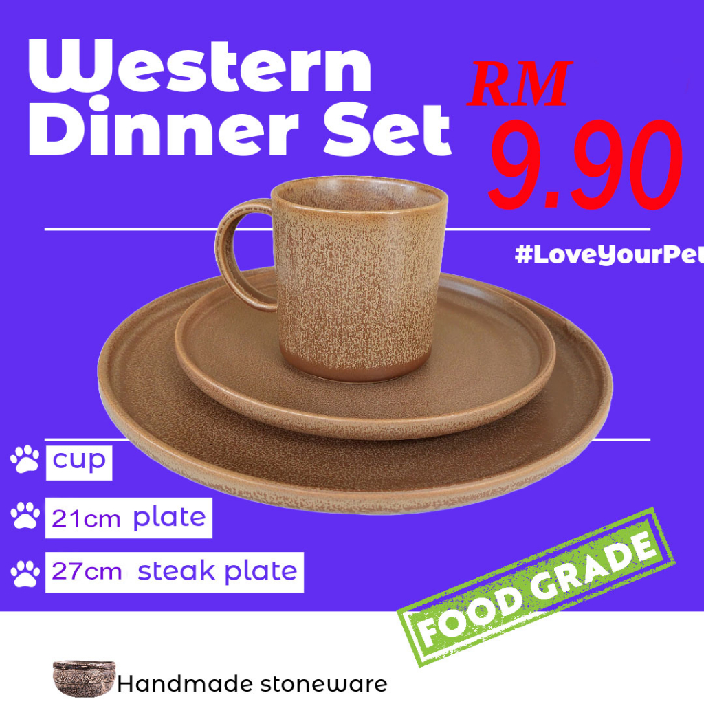 Premium Ceramic Dinnerware Dinner Set Ceramic Plates Cup Set Pinggan ...