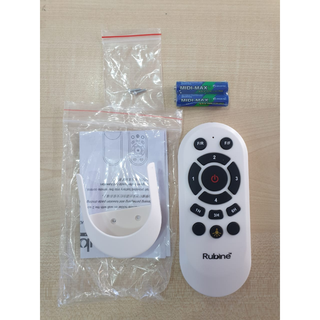 Original Rubine Ceiling Fan Remote Control (ONLY for Model FORZA ...