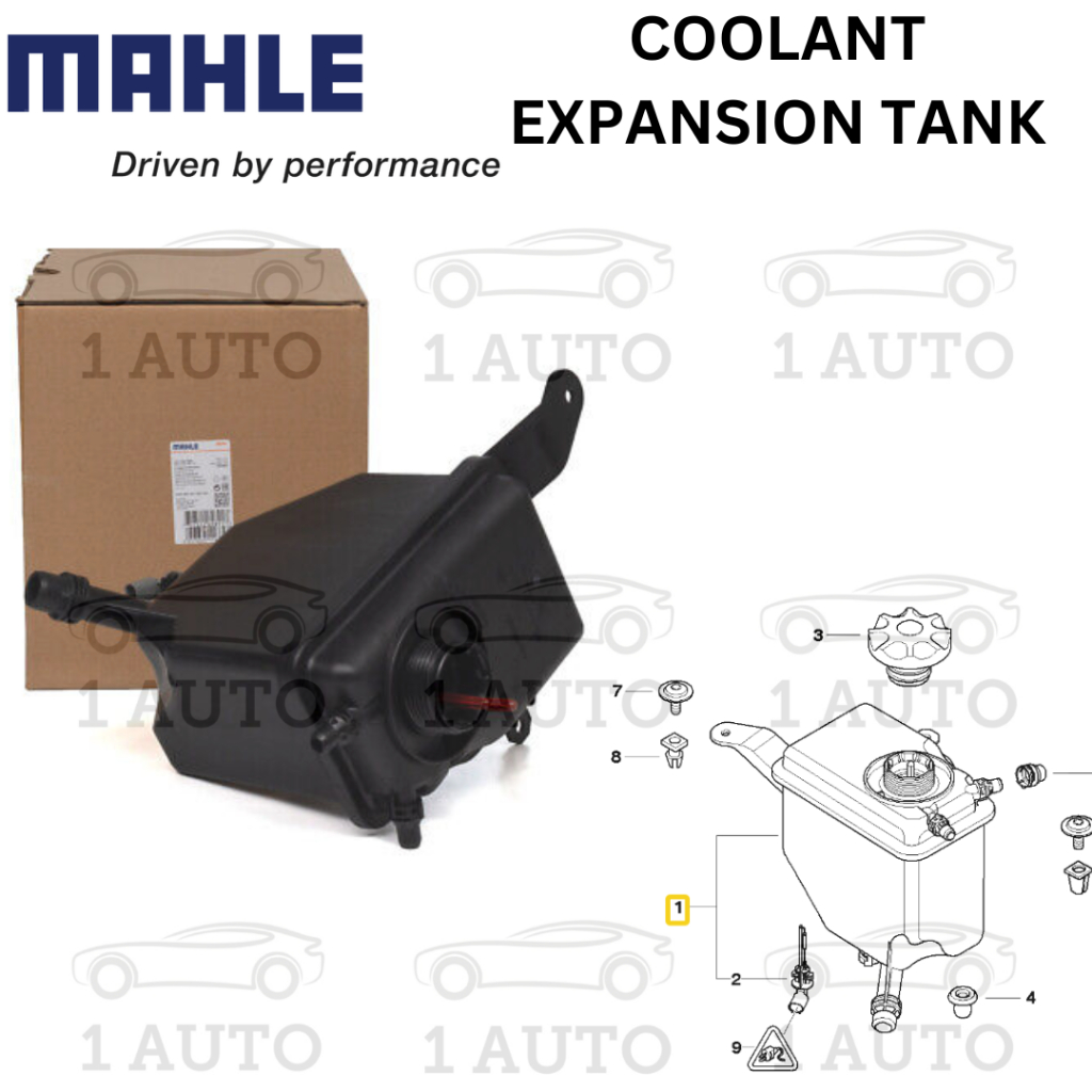 MAHLE BEHR GERMANY COOLANT EXPANSION TANK BMW E60 520i 523i 525i 530i ...