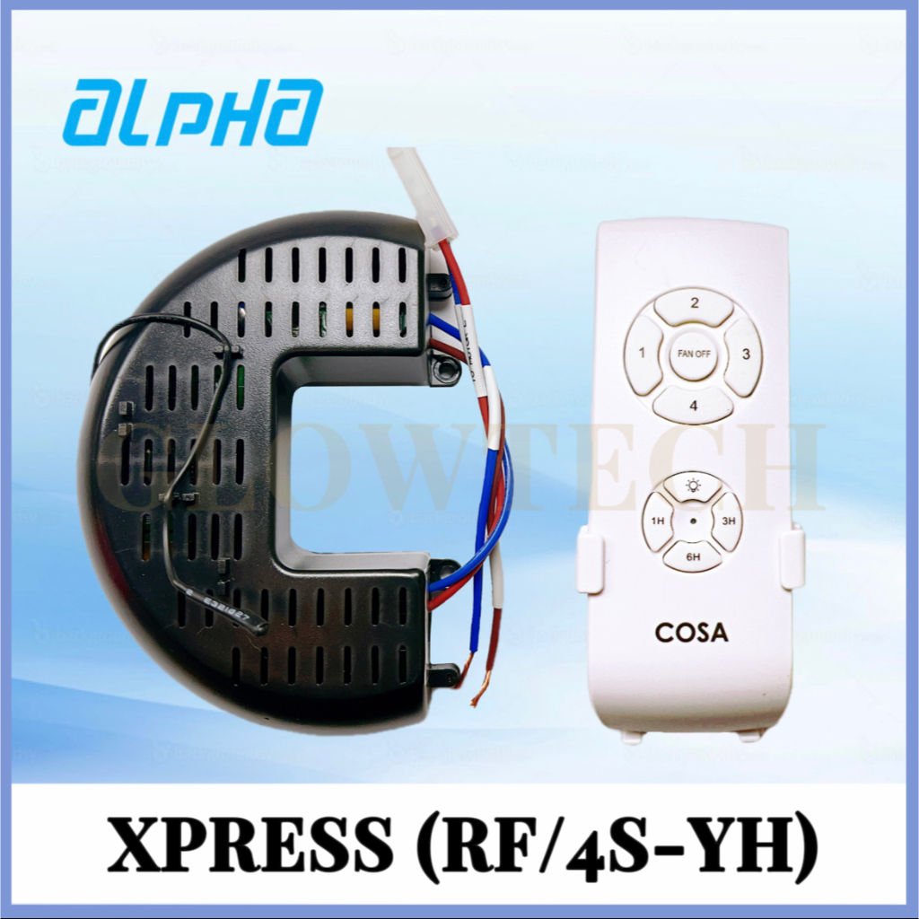 [ORIGINAL] ALPHA Ceiling Fan PCB/REMOTE CONTROL COSA XPRESS RF/4S-YH ...