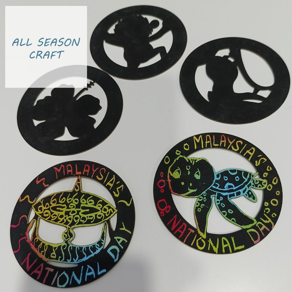 Scratch Art Merdeka Kit Art Craft For Kids Hari Kebangsaan Malaysia ...