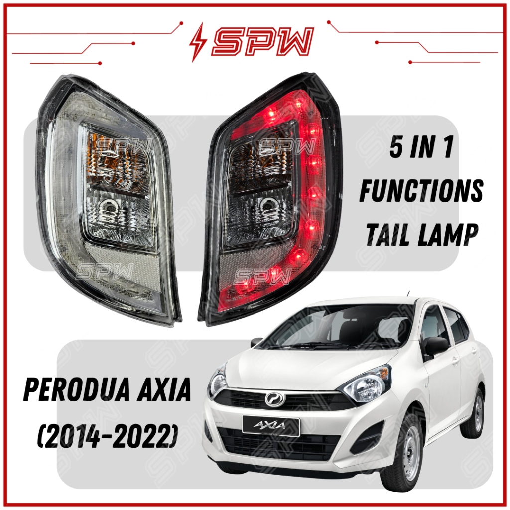 Perodua Axia (2014 to 2022) Dynamic Tail Lamp Tail Light OEM Taillamp ...