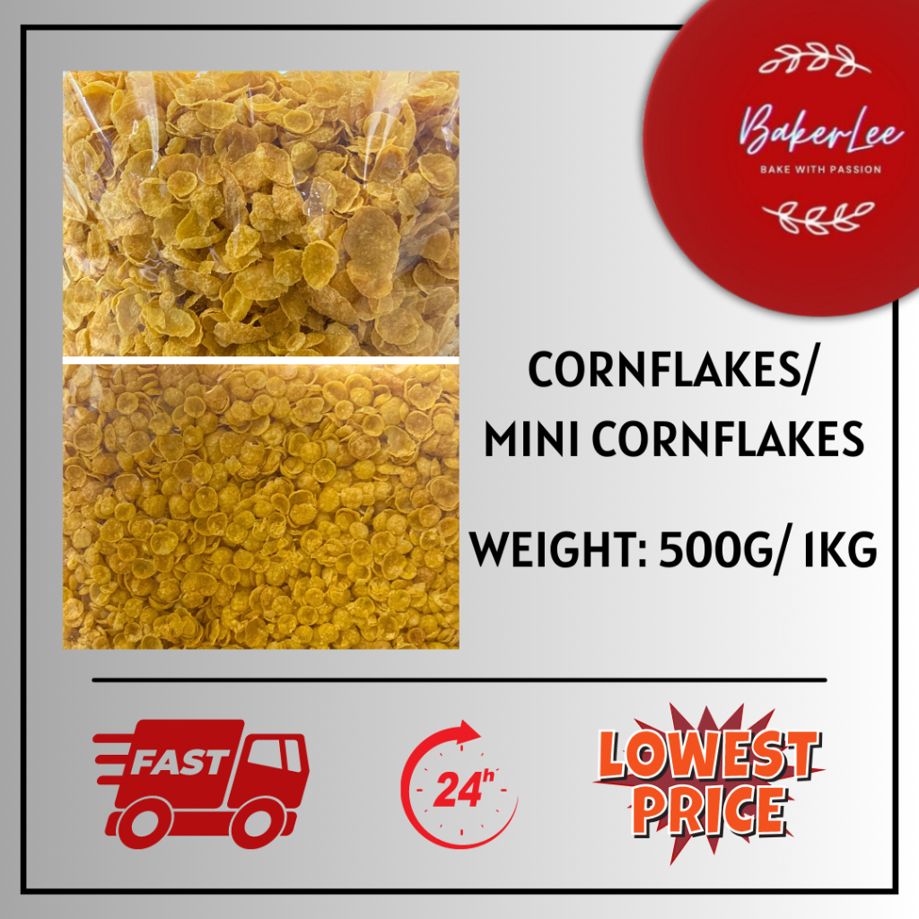 CORNFLAKES / MINI CORNFLAKES / FRESHNESS GUARANTEED / BAKING NEED [500G ...