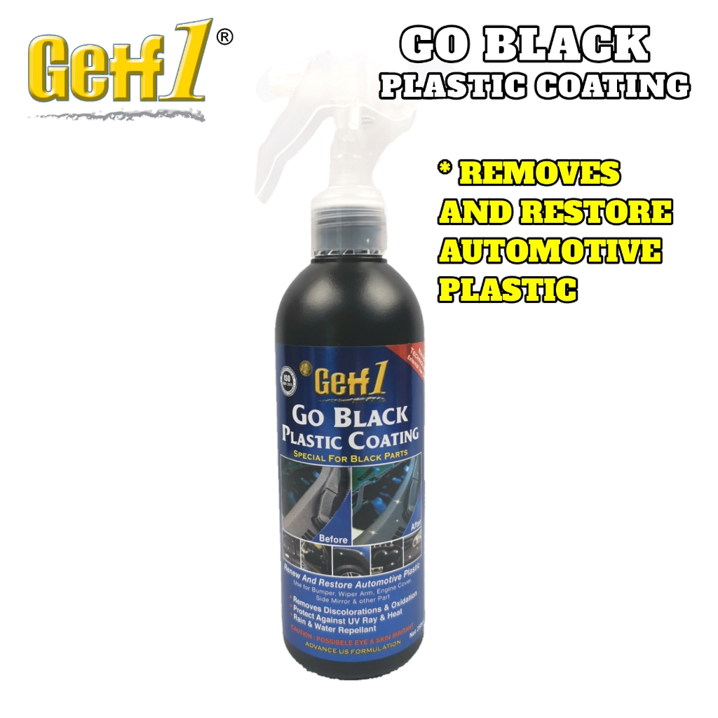 Black Nano Plastic Coating Spray Rubber Restorer Motorcycle coating car ...