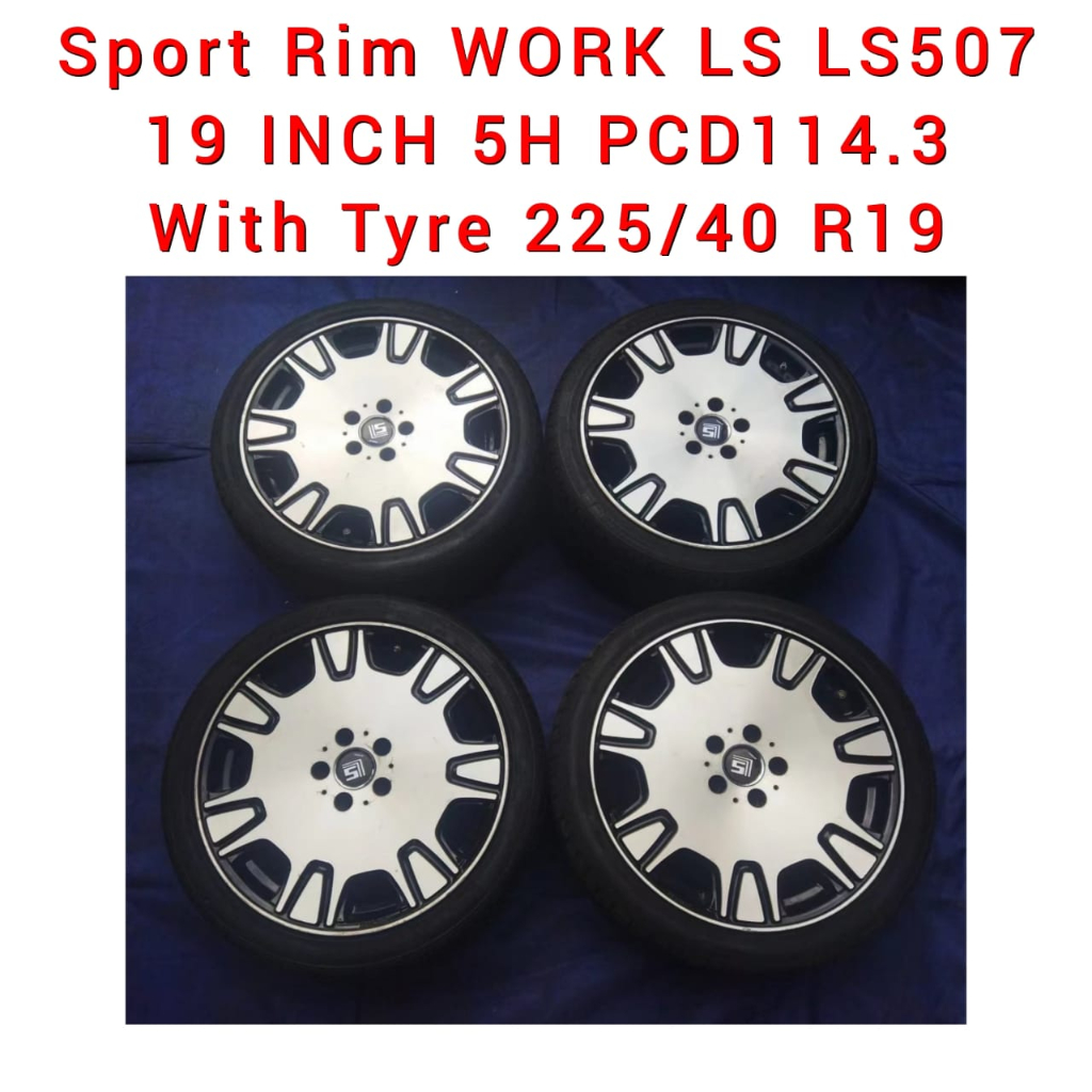 Sport Rim WORK LS LS507 19 INCH 5H PCD114.3 8JJ Offset +45 ( Made In ...