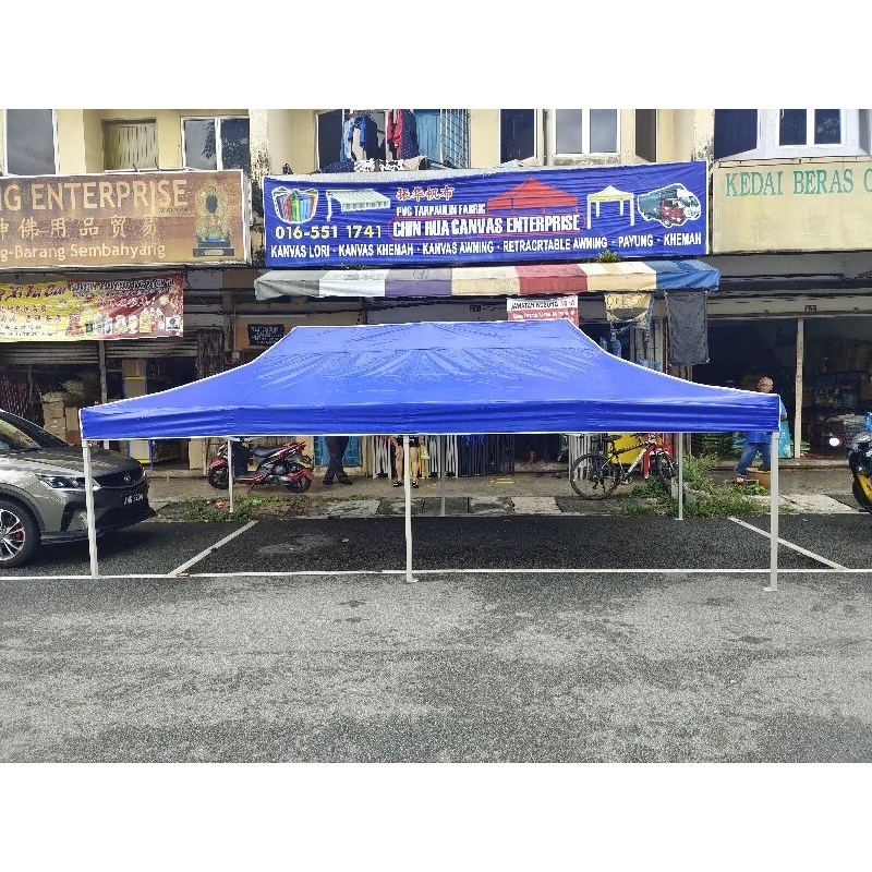 8x8-10x10-10x15 10x20 khemah lipat pvc kanvas saja AA canopy pvc canvas ...