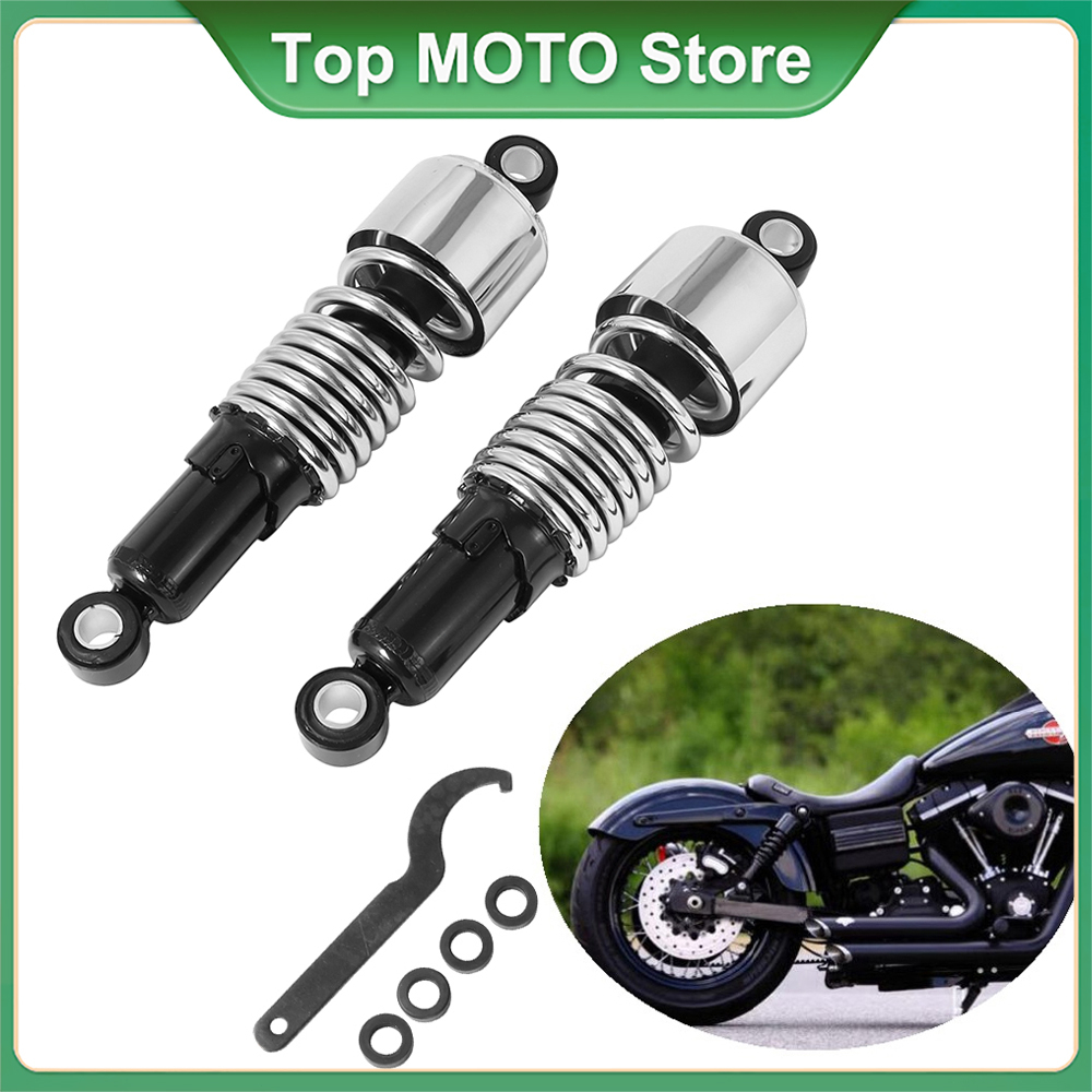 Motorcycle Modified Parts Rear Spring Shock Absorbers Adjustable Suspension for Harley Davidson ...