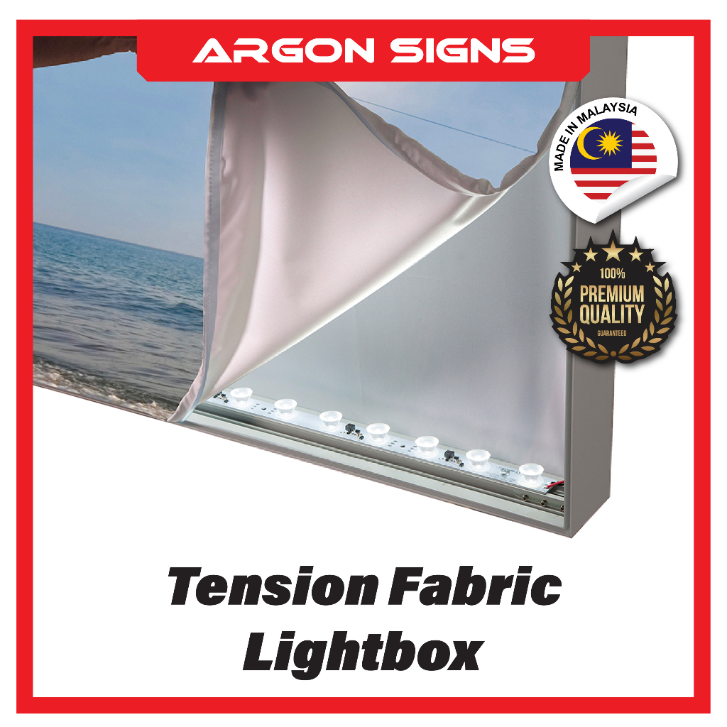 Custom Made LED Tension Fabric Lightbox Signage | Tension fabric System ...