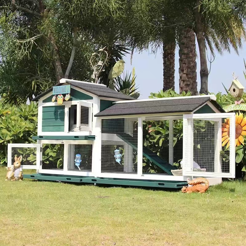 Waterproof Rabbit Cage Bunny Pigeon Chicken Coops Pet Cat Dog House ...