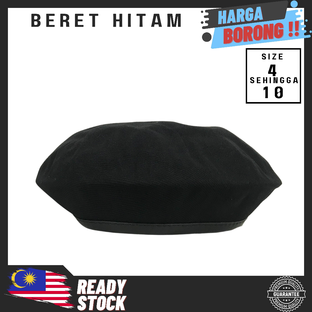 ACCESSORIES PBSM METAL CAPBADGE LENCANA LOGO TOPI BESI TOPI BERET HITAM ...