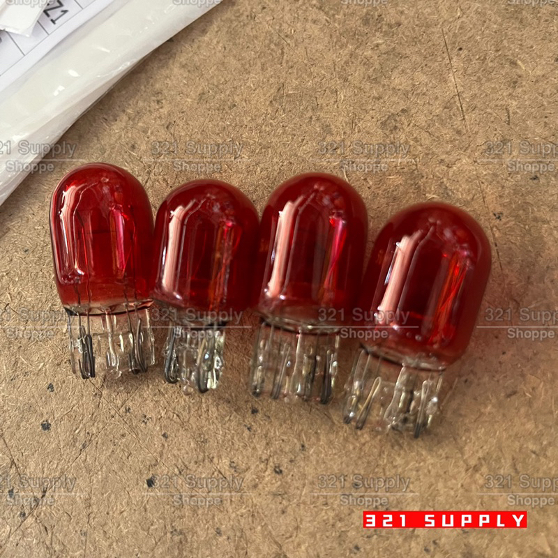 🔥T20 Red Bulb Eyes 1set 2pc / Honda Toyota Perodua Kelisa Merah Mentol ...