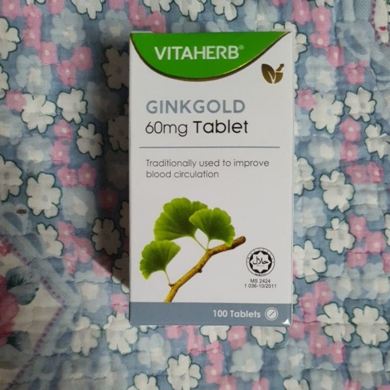 Vitaherb Ginkgold 60mg Tablet 100s (Expiry Date:10/2026) | Shopee Malaysia
