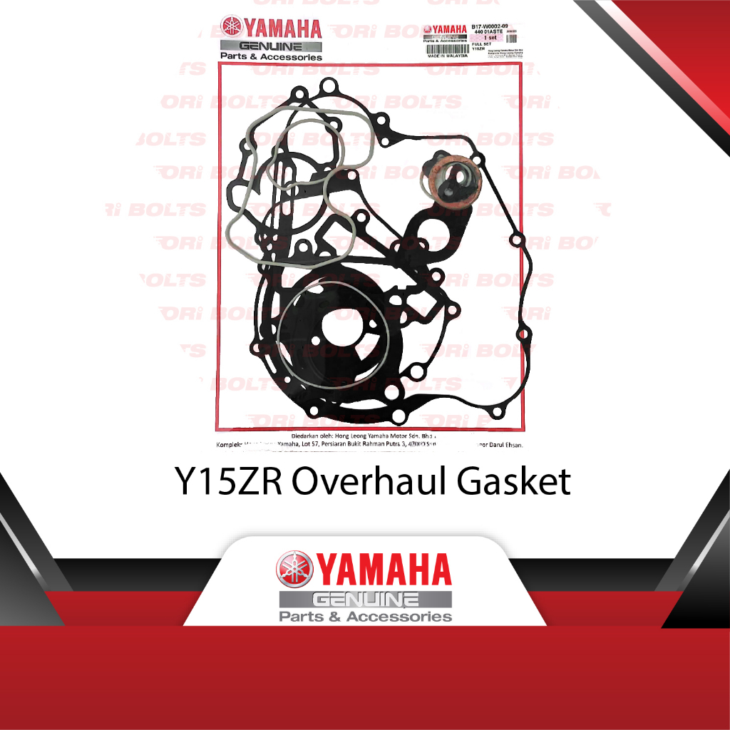 Yamaha Original Y15ZR Y15 V1 V2 Overhaul Gasket Engine - B17-W0002-09 ...