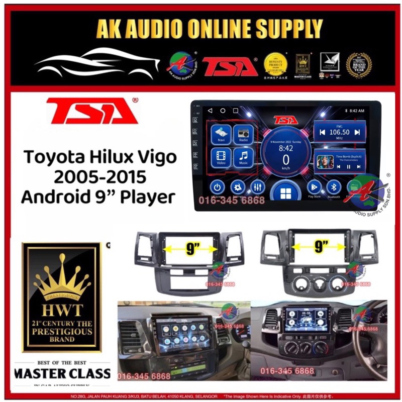 [ MTK 2+32GB ] TSA Toyota Hilux Vigo / Fortuner 2005 - 2015 Android 9 ...