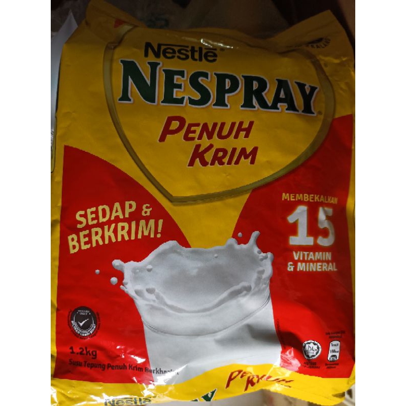 Nestle Nespray Full Cream Milk Powder (1.6kg/1.4kg/1.2kg) | Shopee Malaysia
