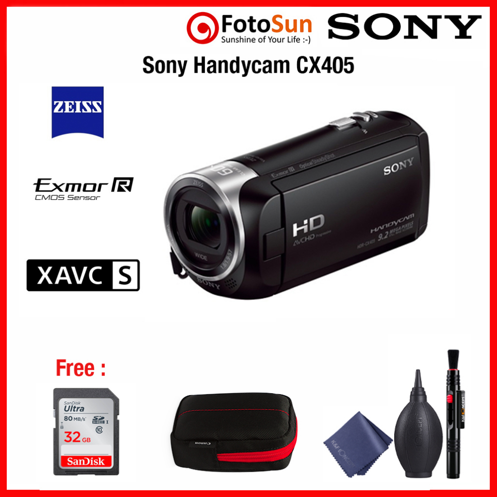 Sony Handycam CX405 full HD 1080p video camera | Shopee Malaysia