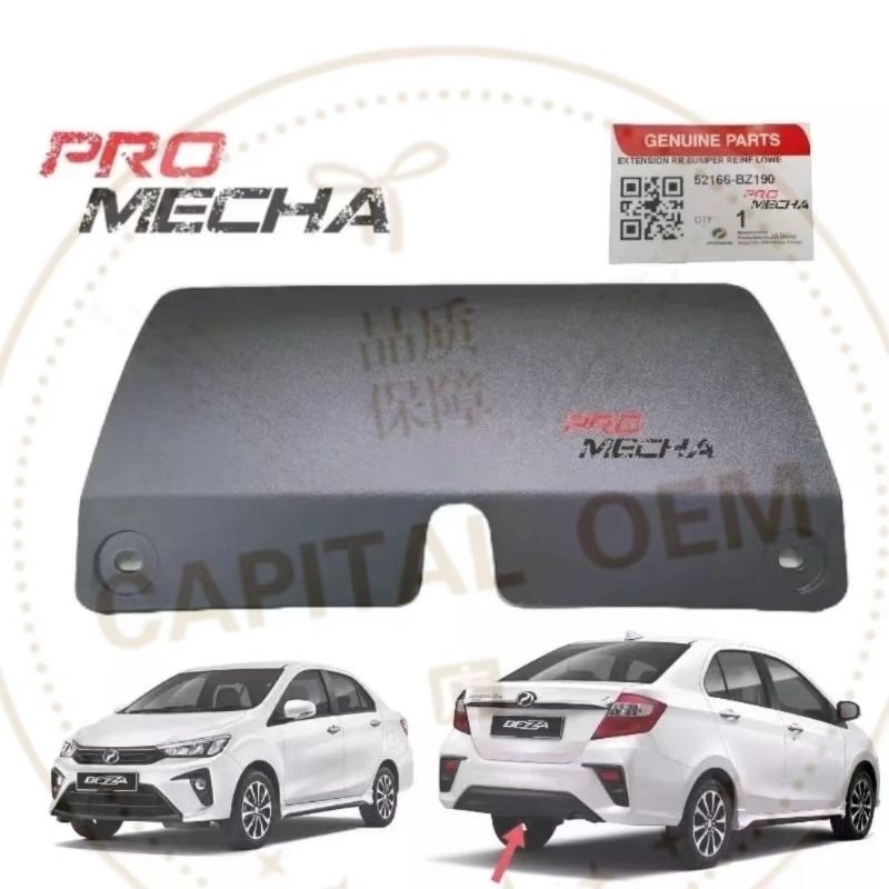 *ORIGINAL PERODUA BEZZA 2019-2020 REAR BUMPER SPOILER TOWING COVER HOOK ...