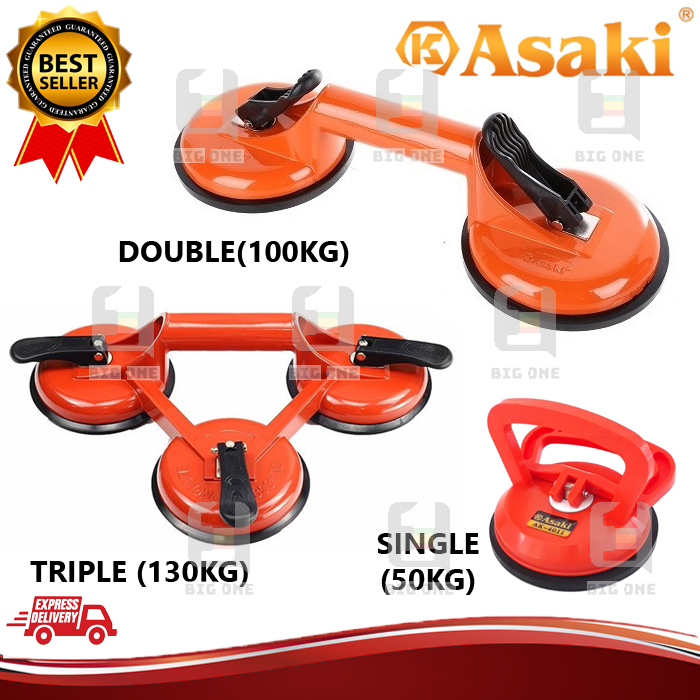 ASAKI HEAVY DUTY VACUUM WOOD CERAMIC GLASS SUCTION CUP TILES GLASS ...