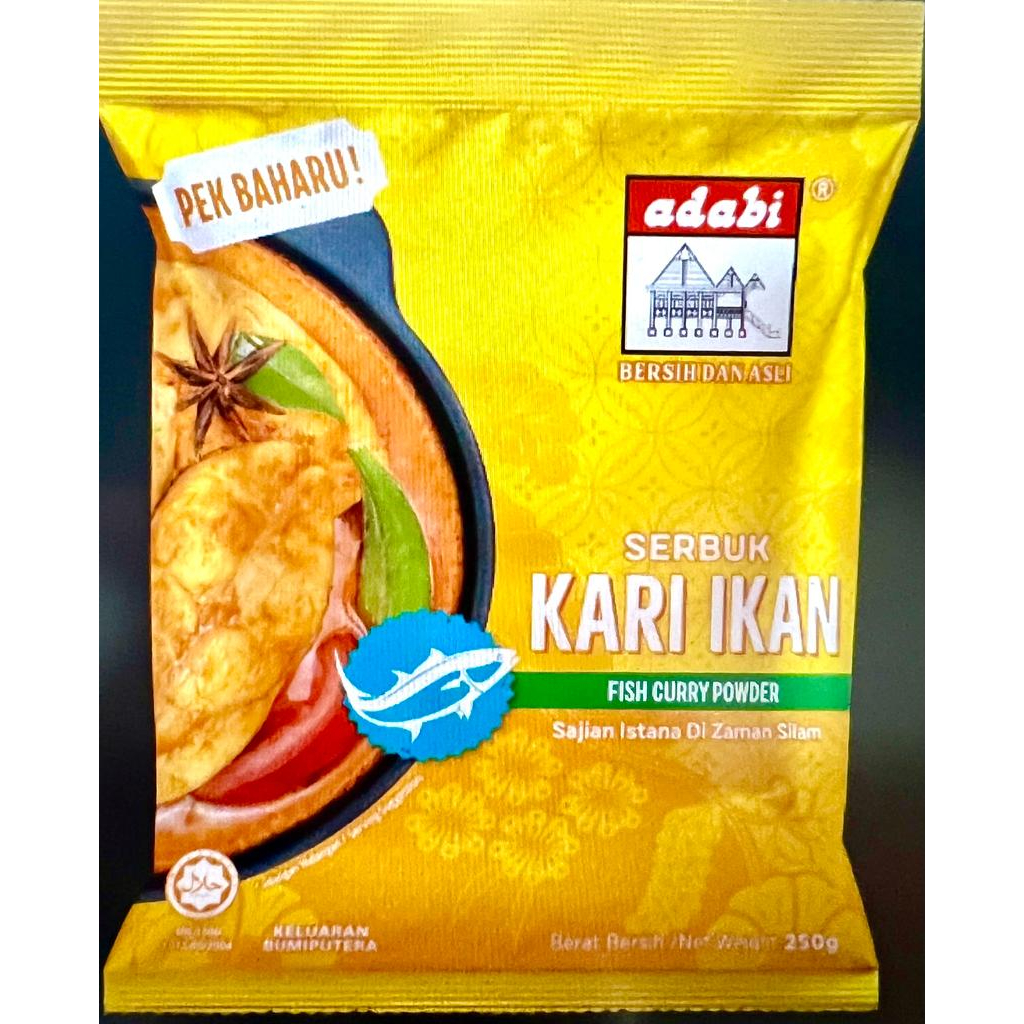 ADABI KARI IKAN 250 G FISH CURRY POWDER | Shopee Malaysia