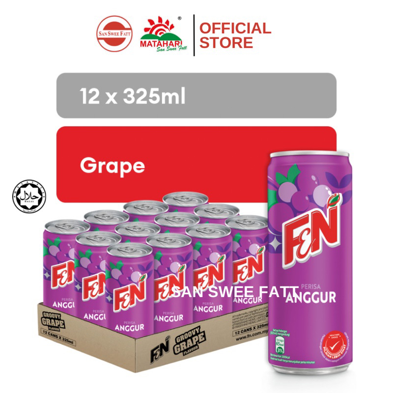 325ml x 12 tin F&N Drink Groovy Grape Flavour Halal | Shopee Malaysia