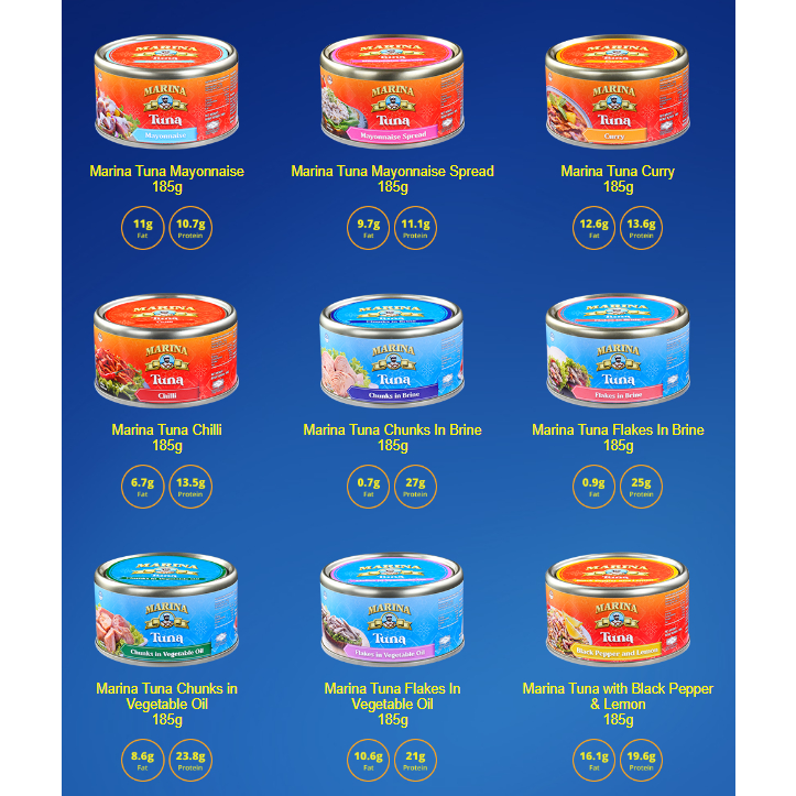 Marina Brand Tuna 185G | Shopee Malaysia