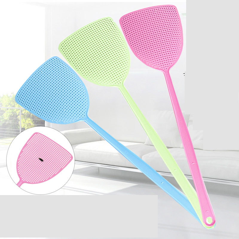 Bunuh lalat Pukul lalat Plastic Long Handled Mosquito Fly Swatter Pest ...