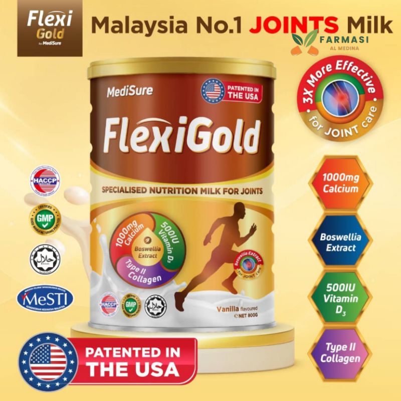 🌿 | Medisure FLEXIGOLD Specialised Nutrition Milk For Joints ( 800g ...