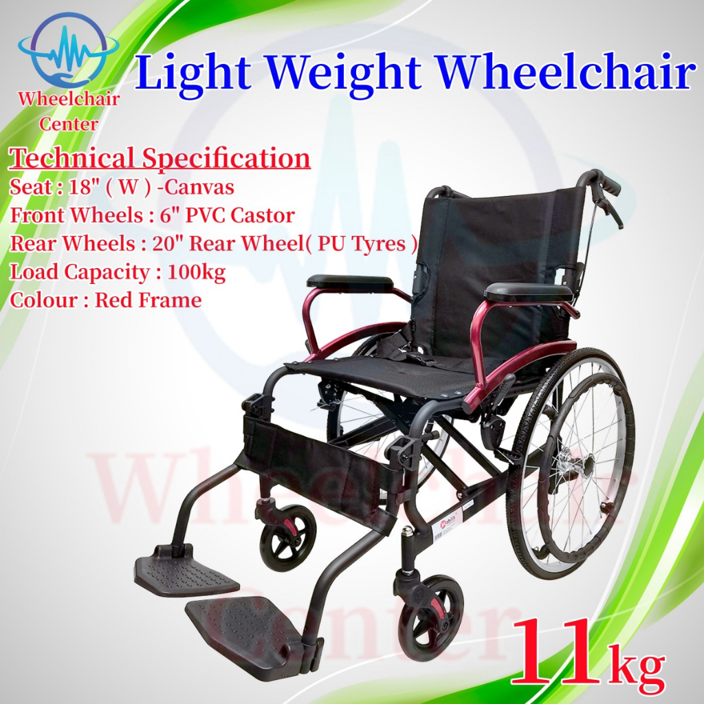 Mobilis Light Weight Wheelchair / Kerusi Roda Ringan ( 20" Wheel ...