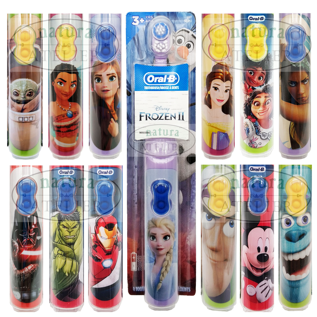 Oral-B Kids Battery Electric Toothbrush, Mickey / Star Wars / Hulk Iron ...