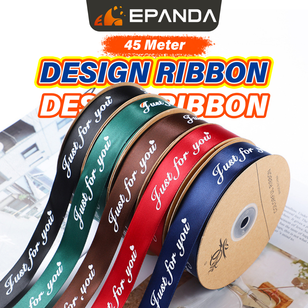 EPANDA 25mm Just For You Ribbon Gift Ribbon Satin Ribbon Reben Riben ...
