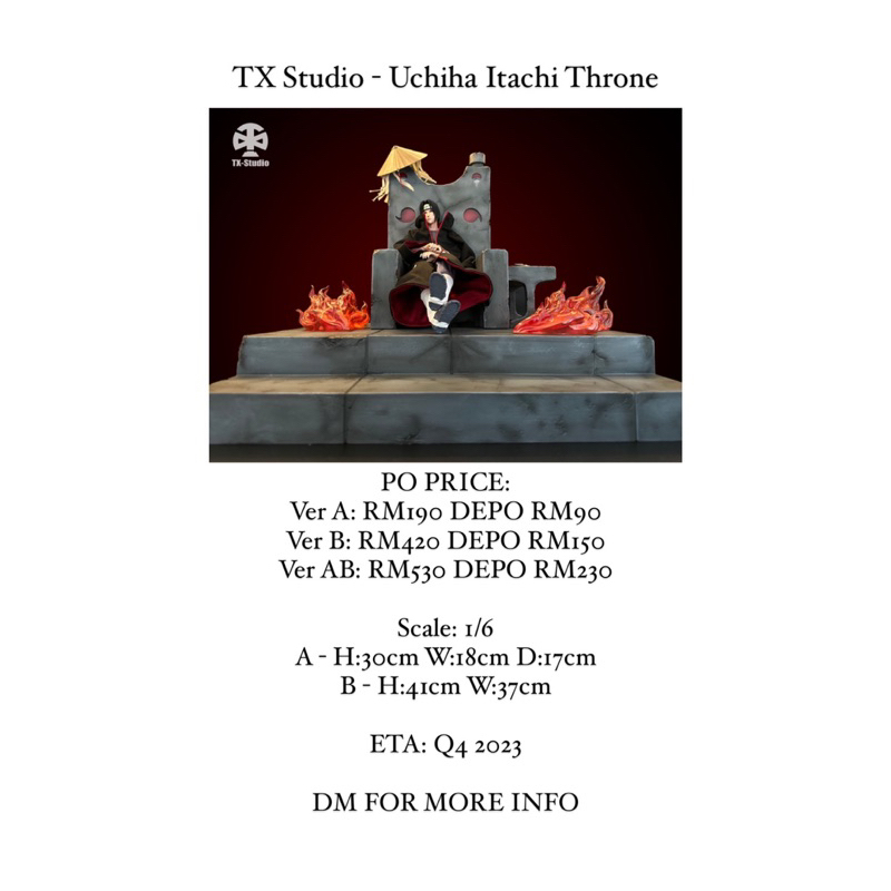 TX Studio - Uchiha Itachi Throne | Shopee Malaysia