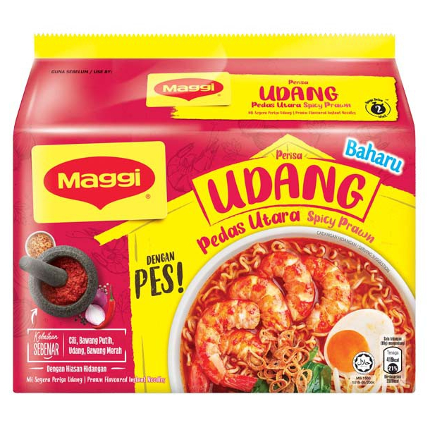 MAGGI Perisa Udang Pedas Utara (89g x 5 packs) | Shopee Malaysia