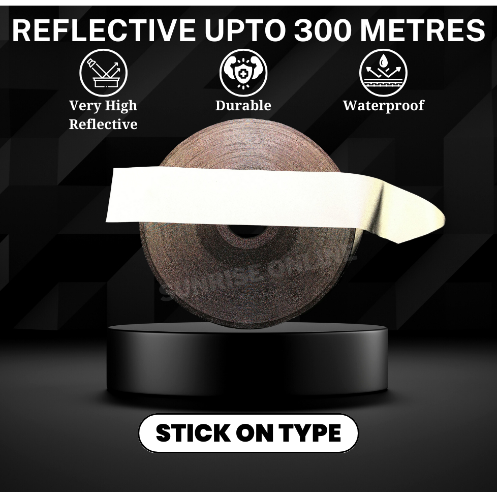 [ORIGINAL] Very High Reflective Tape DIY 50MM X 3 Metres [Stick-On Type ...